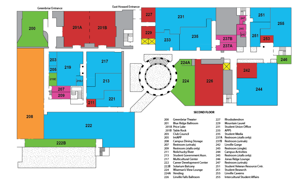 Building Maps | Plemmons Student Union | Appalachian State University